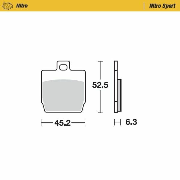 Yamaha NS 50 F 2016 Moto Master Brake Pad Nitro Sport 098022 | DR Bikes