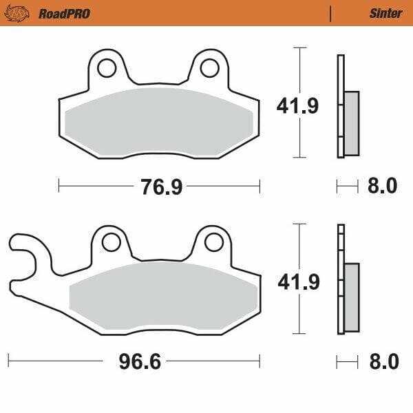 Triumph BONNEVILLE BOBBER 1200 ABS 2017-2022 Moto Master Brake Pad ...