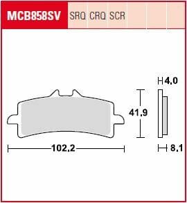 Bimota DB8 1198 BIPOSTO 2011-2013 TRW SCR Series Sindered Race Brake ...