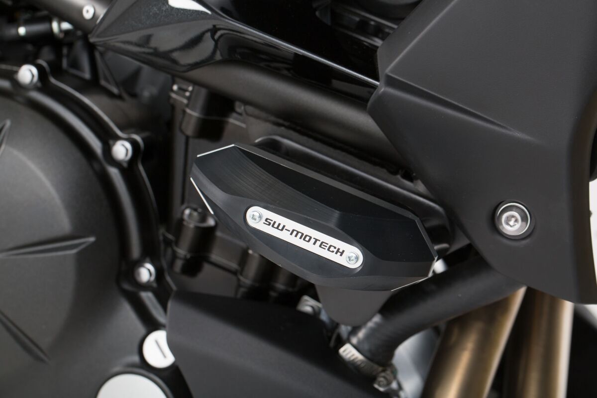 Kawasaki KLE 650 2014-2015 SW Motech Frame Sliders | DR Bikes